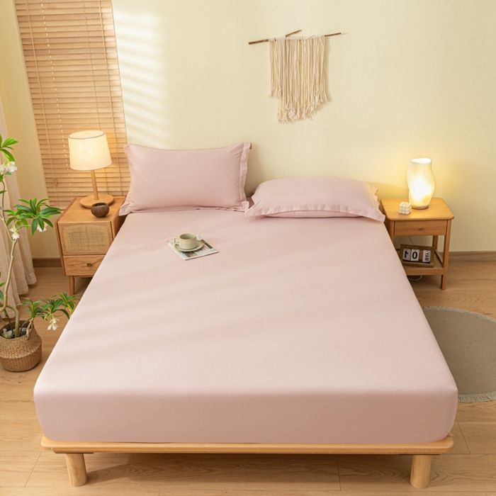 Housse de matelas King Queen Size, couleur unie, douce et confortable ...