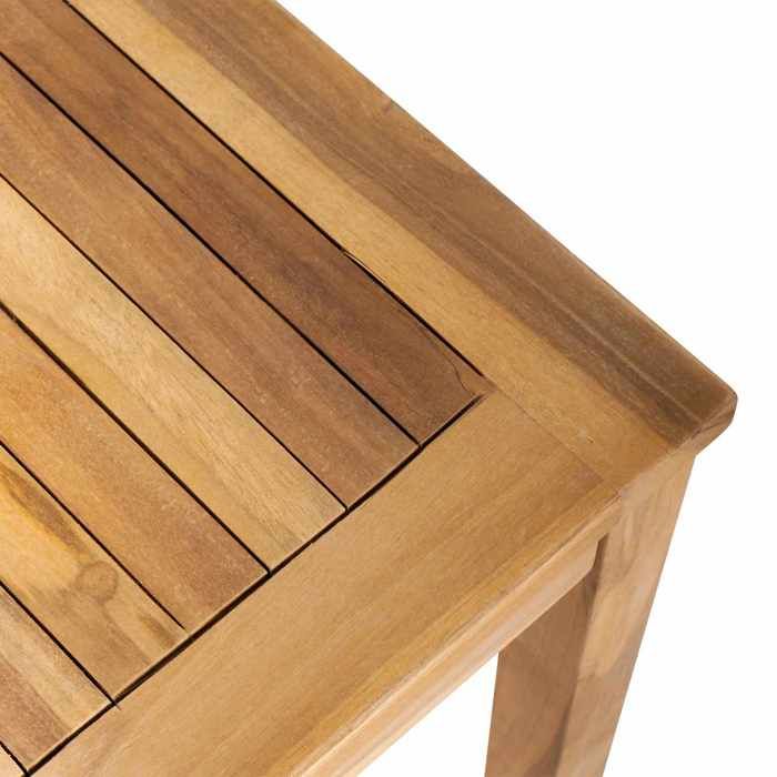 NEUF table Marron 95 x 45 x 40cm ,Bois de teck massif FR00_74670804473 ...