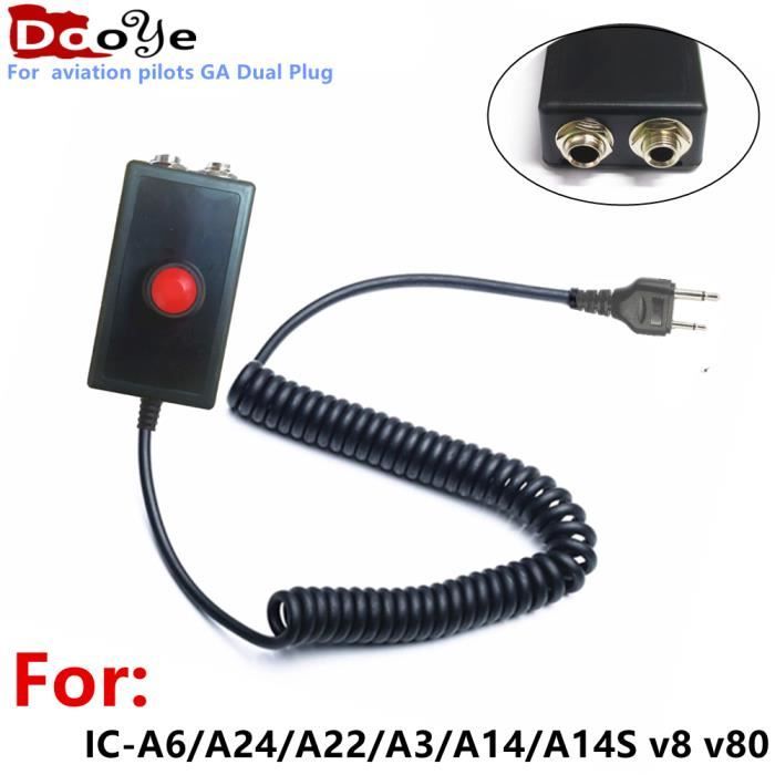 Pour Cayseamless GA touristes Plug à ICOM ic-v8 A2 A20 A21 prise ...