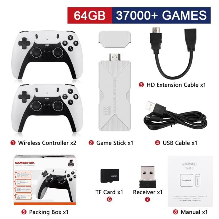 64g - Manette de jeu P5 rétro coordonnante sans fil pour touristes ...