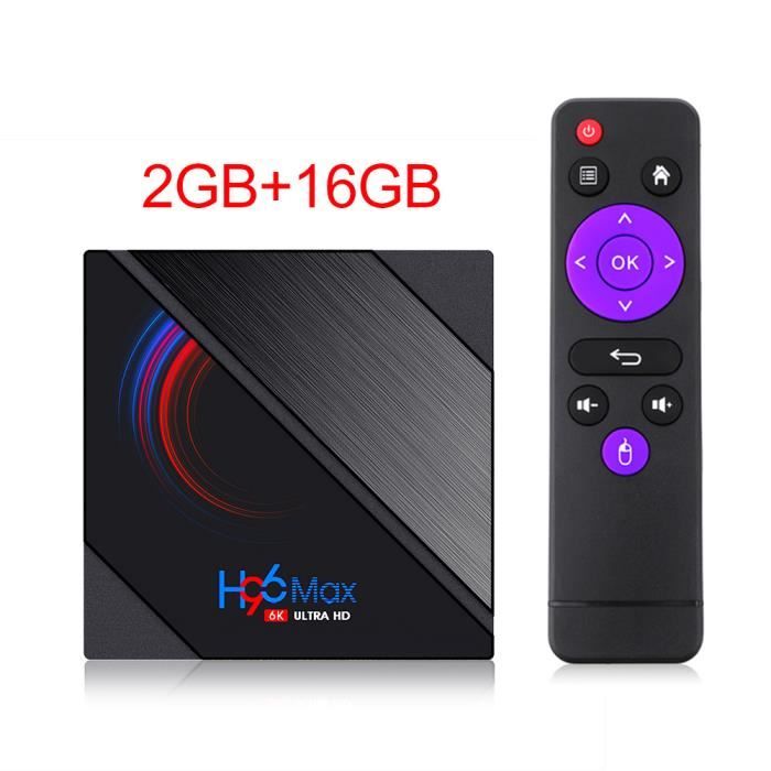 2 Go 16 Go - boîtier Smart tv H96 Max H616, android 10, 4 go-64 go ...