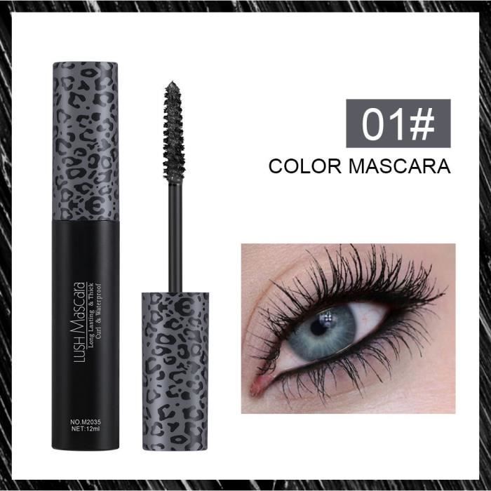 Mascara coloré black slender volume haute tenue sans démaquillage ...
