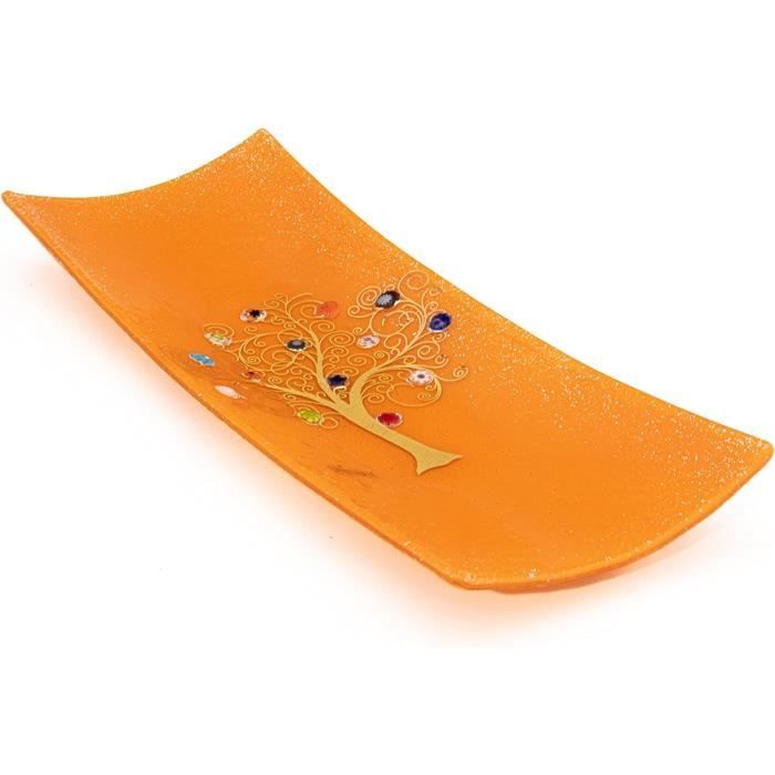 Videpoche Plat Ornement Arbre De Vie Verre Murano Décoré Murrines Et ...