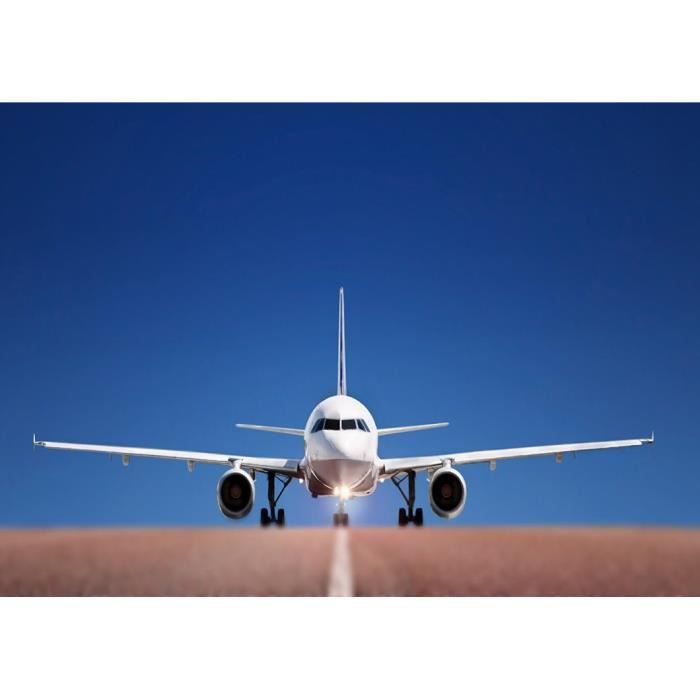 Poster Avion Sur La Piste Plane Wall Art[u11124] - Cdiscount Maison