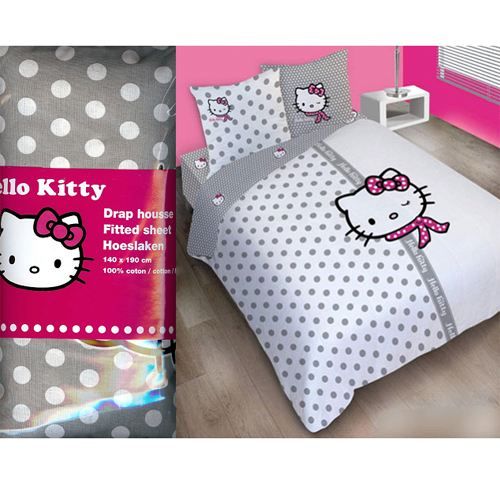 Drap housse Hello Kitty Couture 2 places - Cdiscount Maison