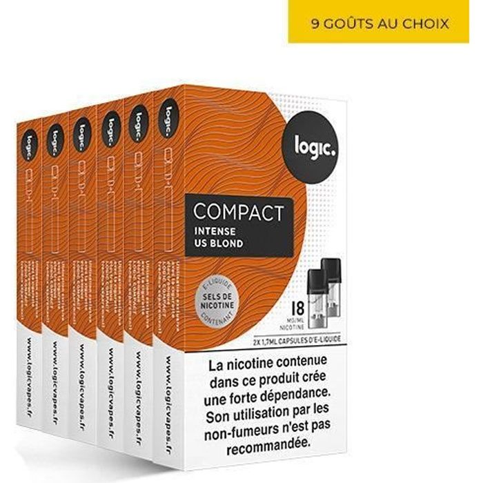 1 LOT DE 6 BOITE LOGIC COMPACT INTENSE US CLASSIC 18 MG - Cdiscount Au ...