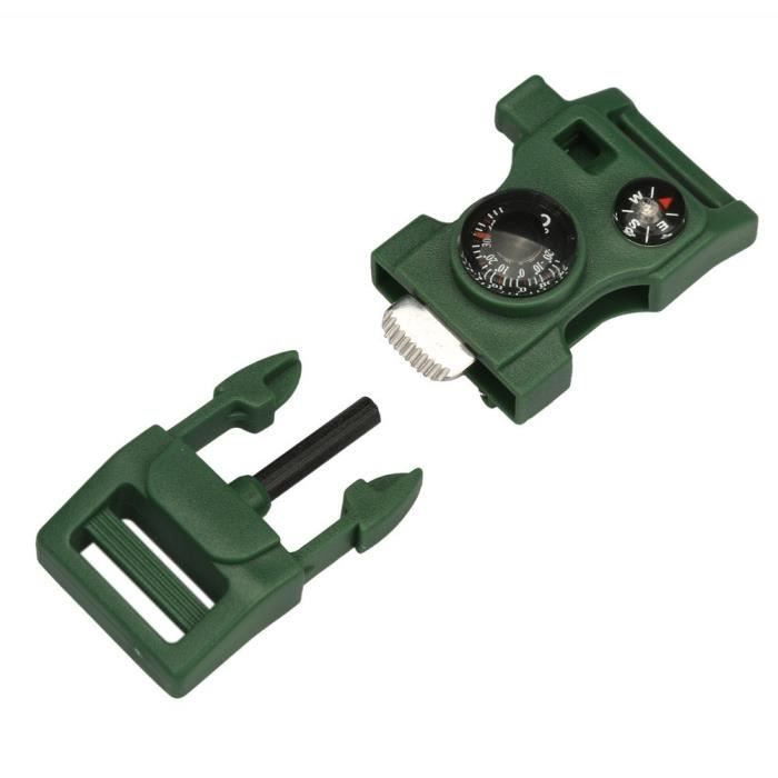 Boussole vert armée Paracord Camping Randonnée Boucle latérale Scaper ...