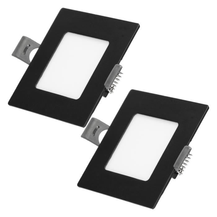 Ecd Germany 2x Led Panel Spot Encastrable 3w Remplace 25w Halogène