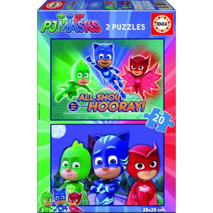 PJ MASKS Puzzle 2x20 pièces - Cdiscount Jeux - Jouets