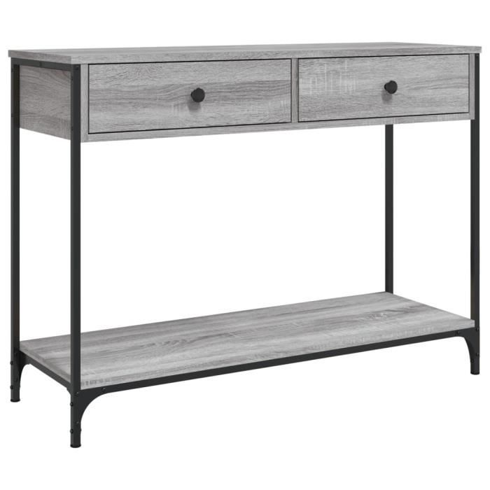TABLE CONSOLE - CONSOLE EXTENSIBLE - BAO Table console sonoma gris ...