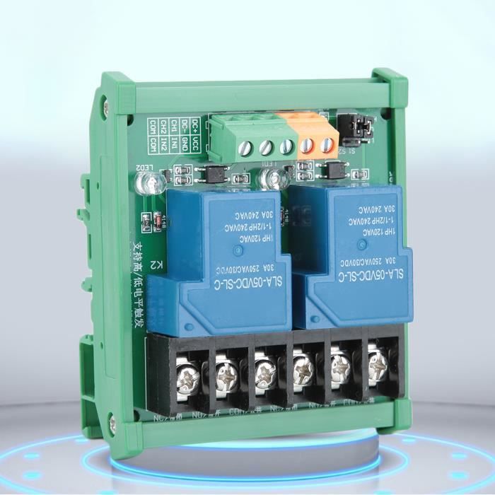 Hurrise Module De Relais De Commutation Module De Relais 2 Canaux 30a