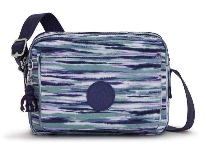 Kipling Sac à épaule bandoulière lilas blanc pour femme - Basic Print ...