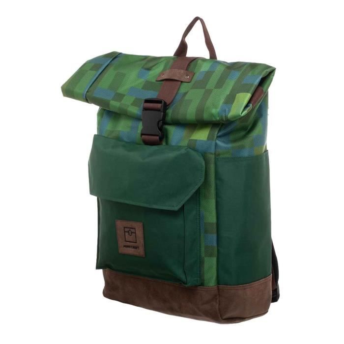 Minecraft Backpack Bag Explorer Logo Premium Rolltop nouveau officiel ...