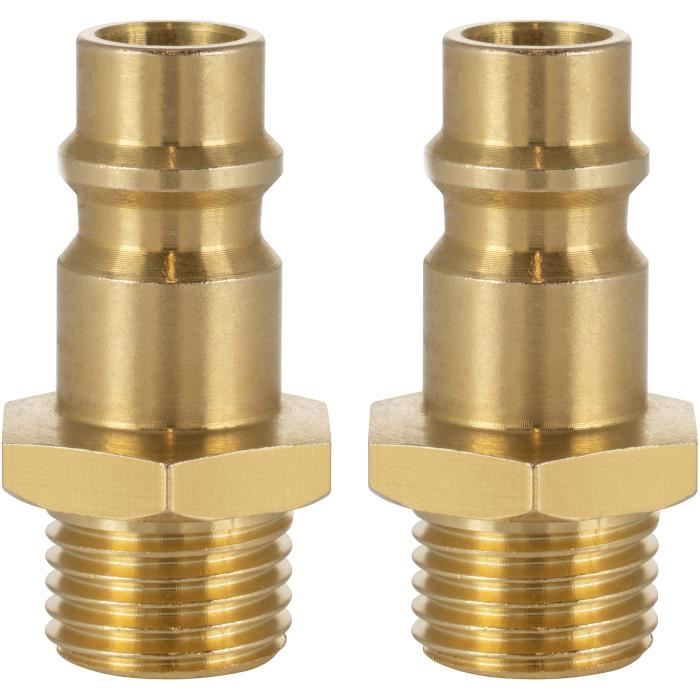 Poppstar - 2x Embout pour air comprimé NW 7,2 avec filetage mâle 1/4" pour le raccordement à l ...