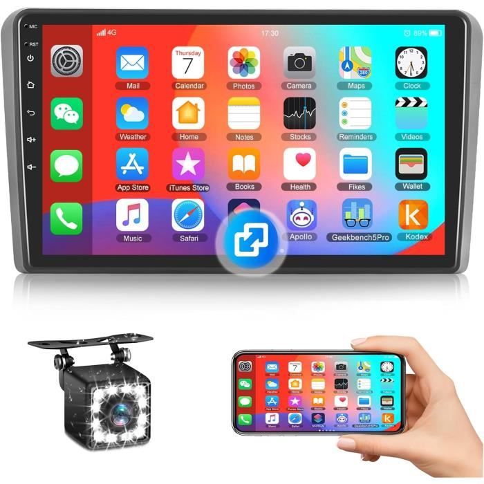 1+32G Android 13 Autoradio Avec Navi Pour Audi A3 S3 Rs3 8P 8V 20082012, 9 Pouces Écran Avec Gps ...