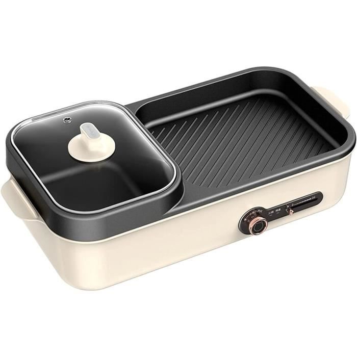 Grillades De Barbecue Électrique Multifonction 1400 W,Bouton+Contrôle ...