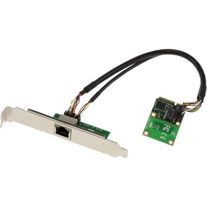 Carte Contrôleur Mini Pci Express Réseau 1 Port Lan Gigabit Ethernet ...