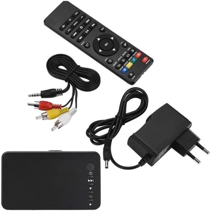Lecteur multimédia HD Socobeta avec télécommande IR 110V-240V EU Plug ...