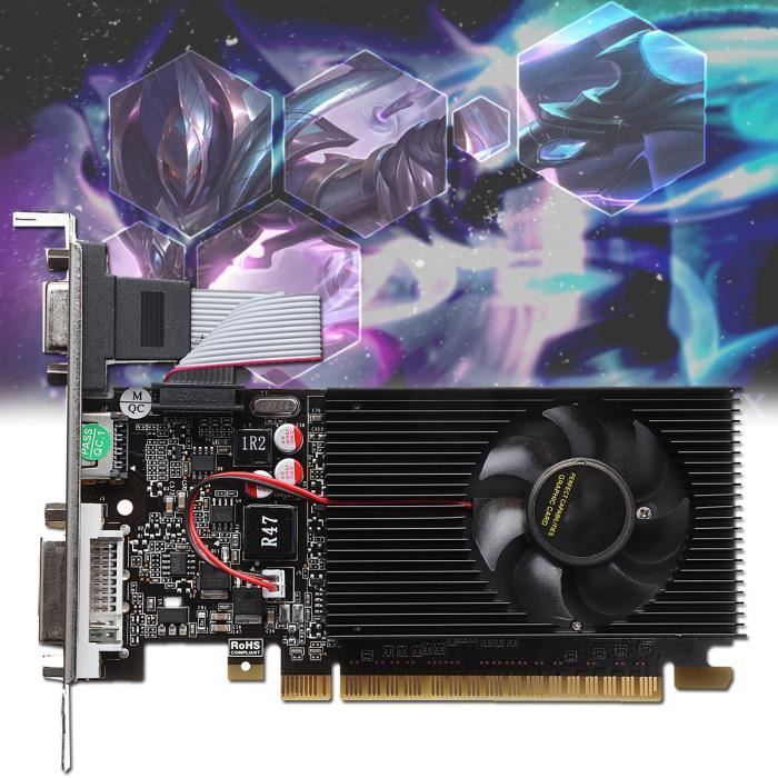 GT710 2G DDR3 64Bit Carte graphique PCI-E pour NVIDIA GeForce ...