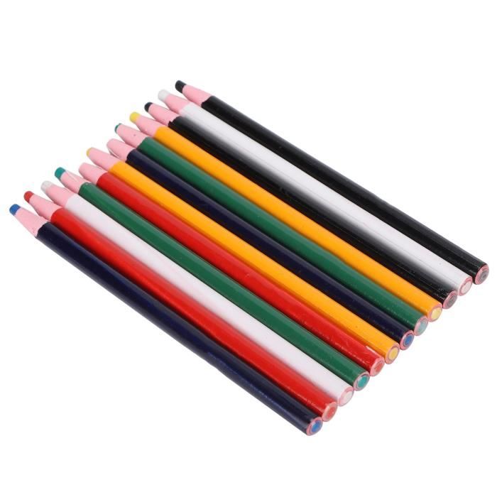 TMISHION Crayons de marquage de vêtements Lot de 12 Crayons de Marquage ...