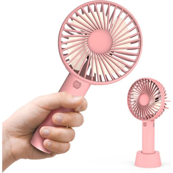 Mini Ventilateur Mf01 Et Batterie 2600Mah Rechargeable Silencieux Base ...