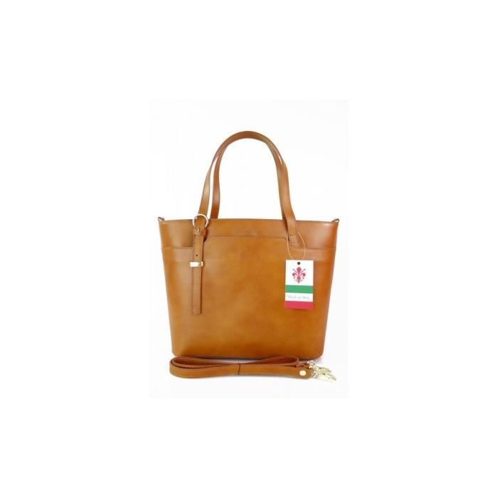 Sac à main en cuir VERA PELLE GL55C pour femme/adulte - couleur marron ...