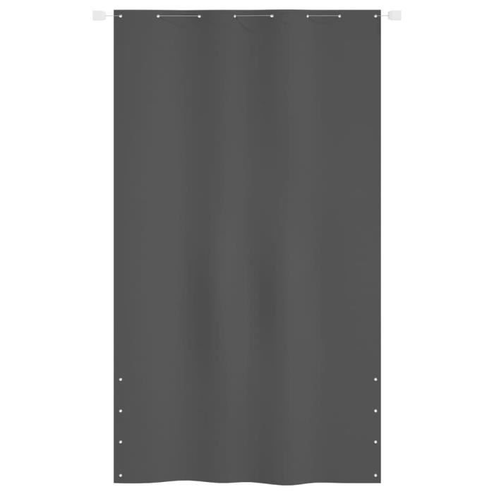 ZERODIS Écran de balcon Anthracite 140x240 cm Tissu Oxford ...