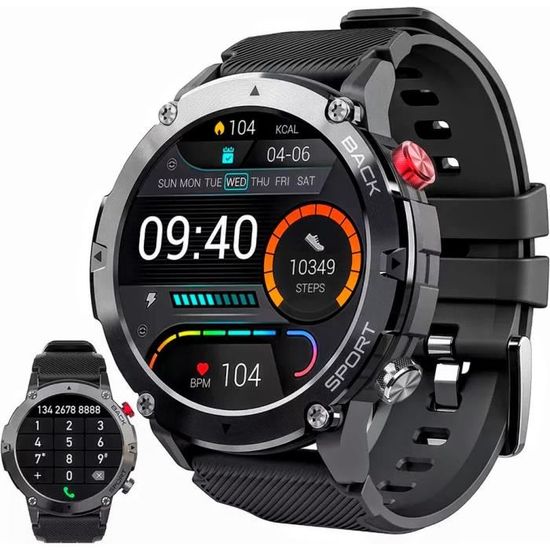 Montre connectée - SMARTWATCH - Bracelet boitier tactile CPU Realtek ...