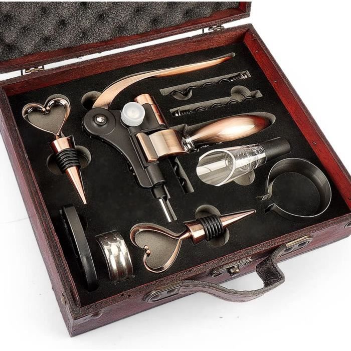 Tire Bouchon Dans Une Boîte Cadeau En Bois, Ouvre Bouteille De Luxe ...
