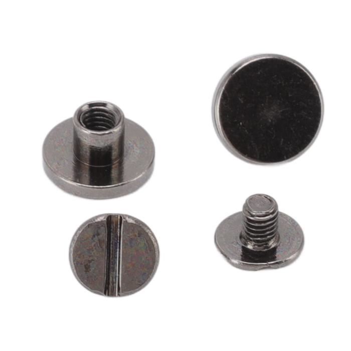 Lot De 200 Rivets En Métal Et Cuir Vis Chicago Rivet Fileté 2 ...