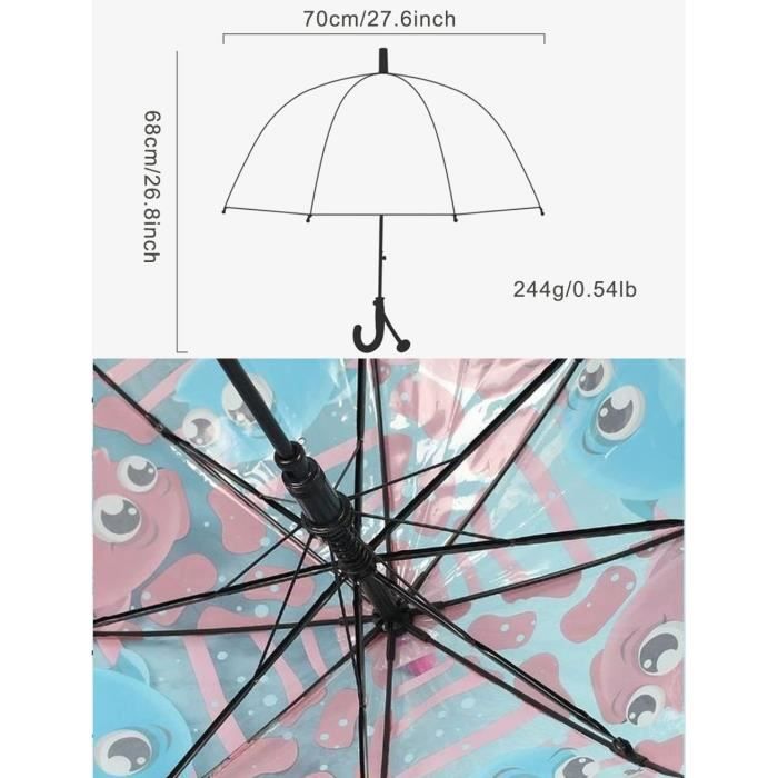 Parapluie Dôme Transparent Pour Enfants Pour Garçons Et Filles Avec