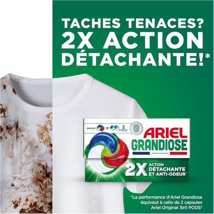 Ariel Grandiose PODS Lessive Liquide En Capsules 46 Lavages,Original 2 ...