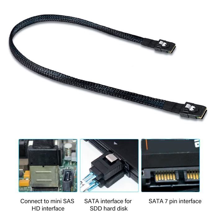 Câble - SONEW - Mini SAS SFF 8087 - Résistance à l'usure et à la ...