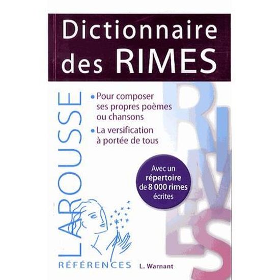 Dictionnaire des rimes - Cdiscount Librairie