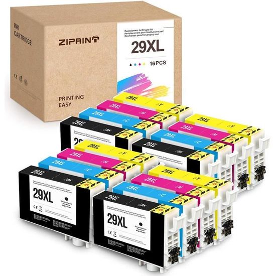 16 Pack ZIPRINT 29XL Compatible Epson 29 29XL T2991 T29XL T29 ...