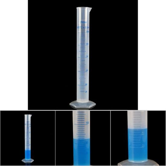 Cylindre gradué en plastique - SURENHAP - 250 ml - Bord large - Bec ...