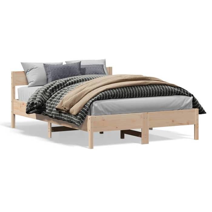 Lit Double Contemporain | Cadre de lit |sans matelas| 120x190 cm |bois ...