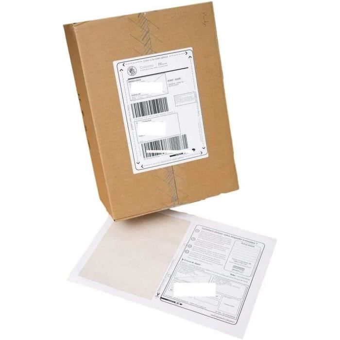 Lot de 100 Planches A4 avec étiquette COLISSIMO 150 x 100 mm intégrée ...