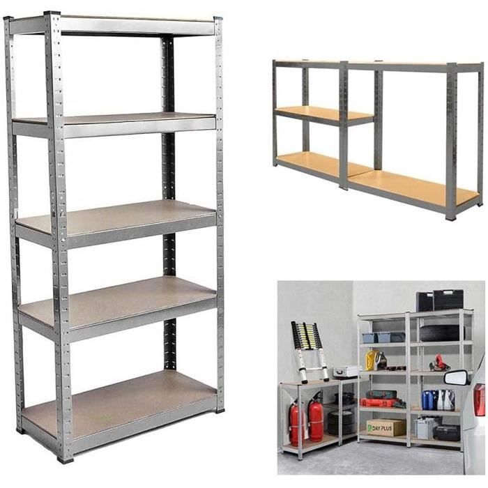 5 Niveaux Étagère de Rangement Autonome, Étagère Charge Lourde ...