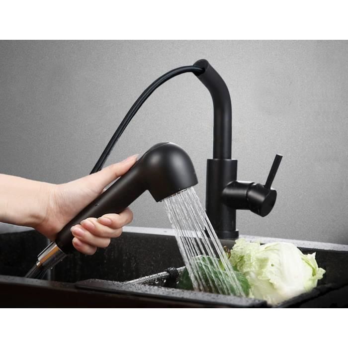Robinet De Cuisine Rétractable Pour Évier (Acier Inoxydable Sus 304 ...