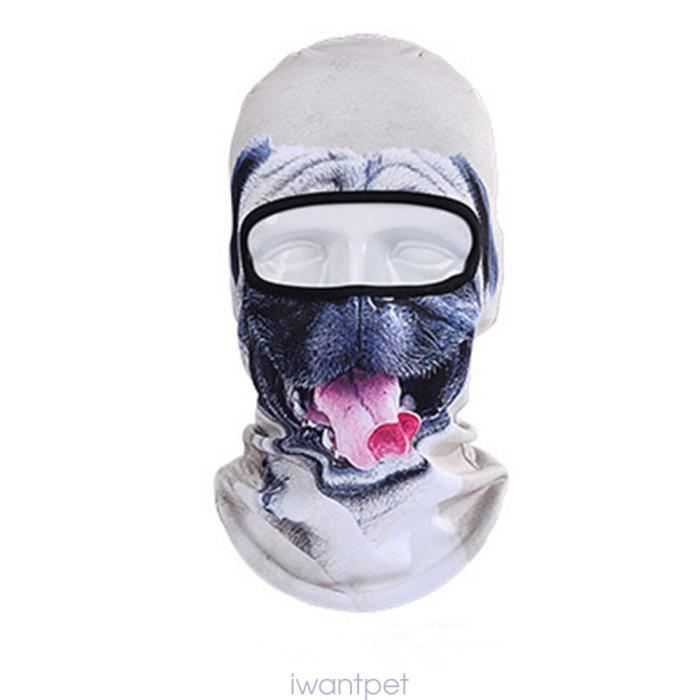 Cagoule homme blanc motif chien équipement de Sport/Coupe-Vent/Anti ...