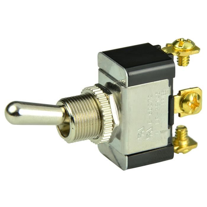 BEP SPDT Chrome Plated Toggle Switch - ON-OFF-(ON) - Cdiscount Bricolage BEP SPDT Chrome Plated Toggle Switch - ON-OFF-(ON) - Cdiscount Bricolage