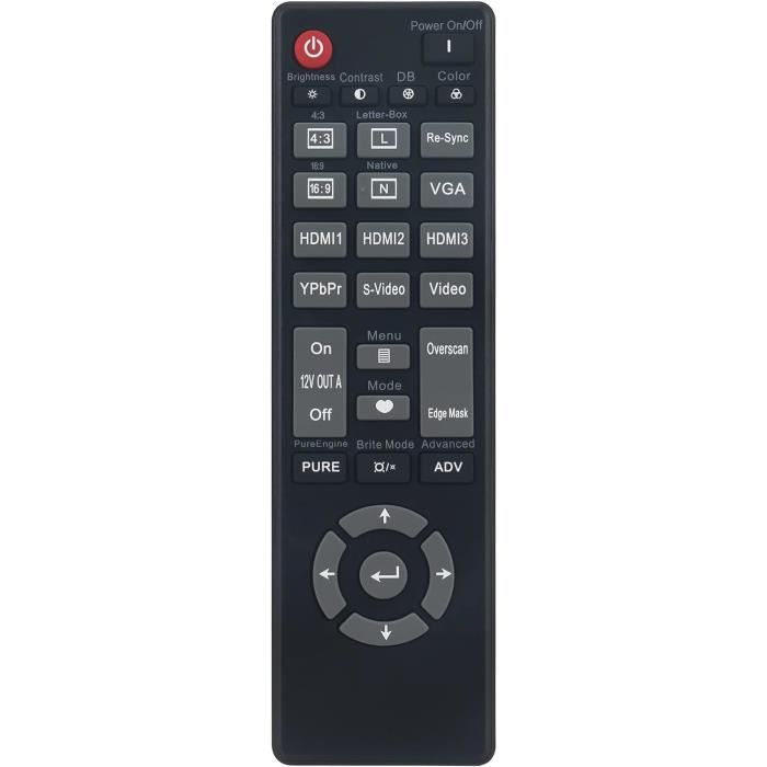 Nouveau Télécommande De Remplacement Pour Optoma Projector Th7500 ...