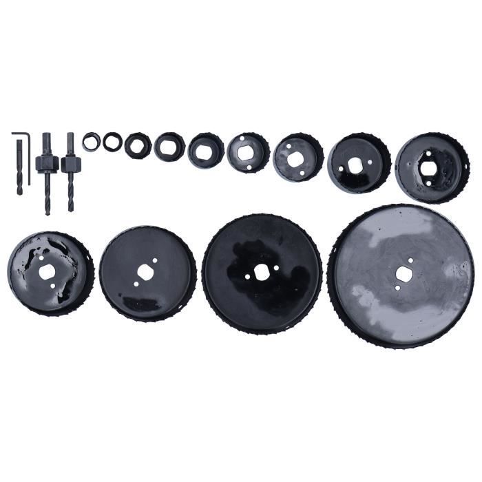 EJ.life Kit de scie cloche Perceuse électrique, Kit de 19 Scies Cloches ...