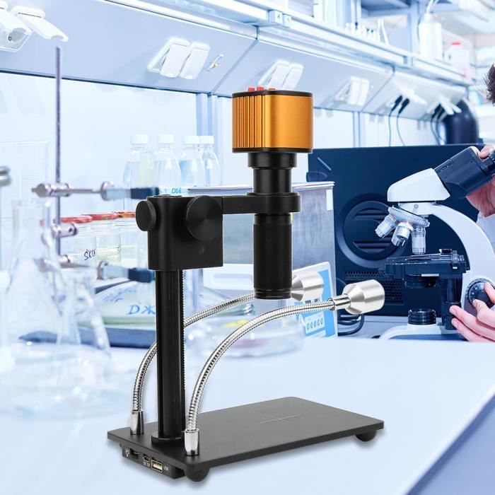 Microscope industriel HEN - Caméra 16MP 1080P - Zoom 1X-300X - Sortie ...