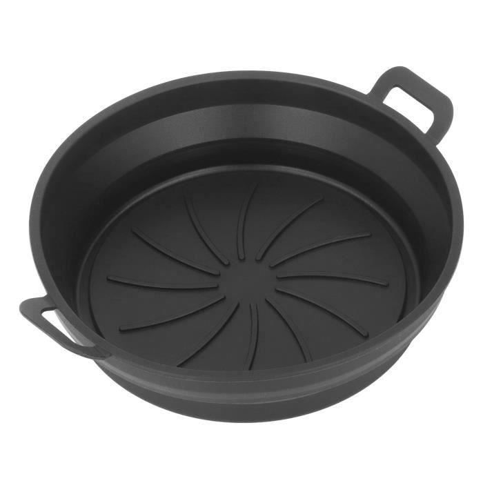 Betian-Diamètre Noir 19CMDoublure Ronde En Silicone Pour Friteuse ...