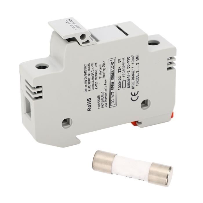 Disjoncteur à fusible - MINIFINKER - 1P 32A 1000V DC - Fusible PV ...