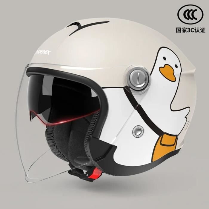 Casque de moto avec double visière intégrée pour homme et femme,visage ...