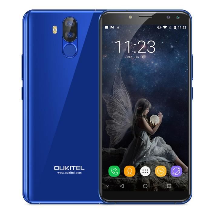 Oukitel K6 4G Smartphone 6.0 "18: 9 FHD 6300mAh 21MP+8MP Caméras ...