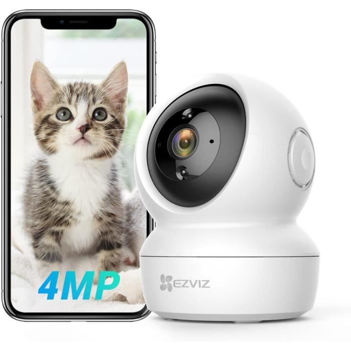 C6N 4Mp Caméra Surveillance Wifi Intérieure 360°, Caméra Bébé-Animaux ...